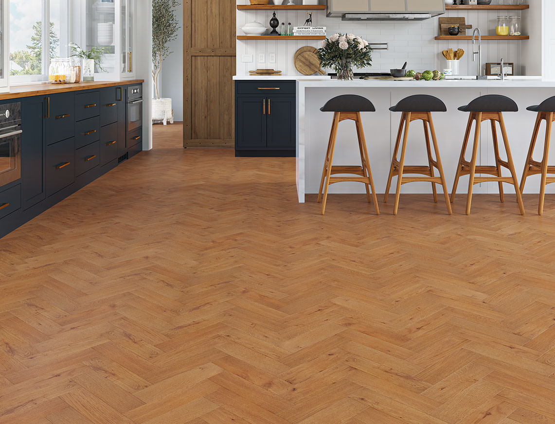 Burnham Engineered Herringbone Oak – Canopy Flooring